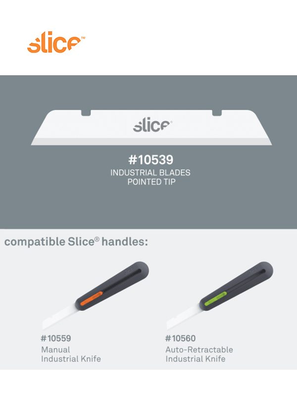 Slice 10539 Industrial Blades (Pointed Tip) – Prima Dinamik
