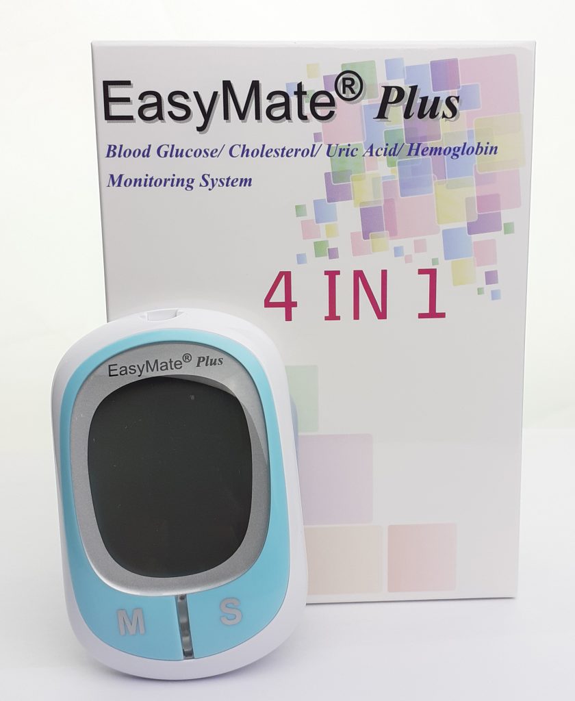 4 in 1 EasyMate Plus (Blood Glucose/Cholesterol/Uric Acid/Hemoglobin ...